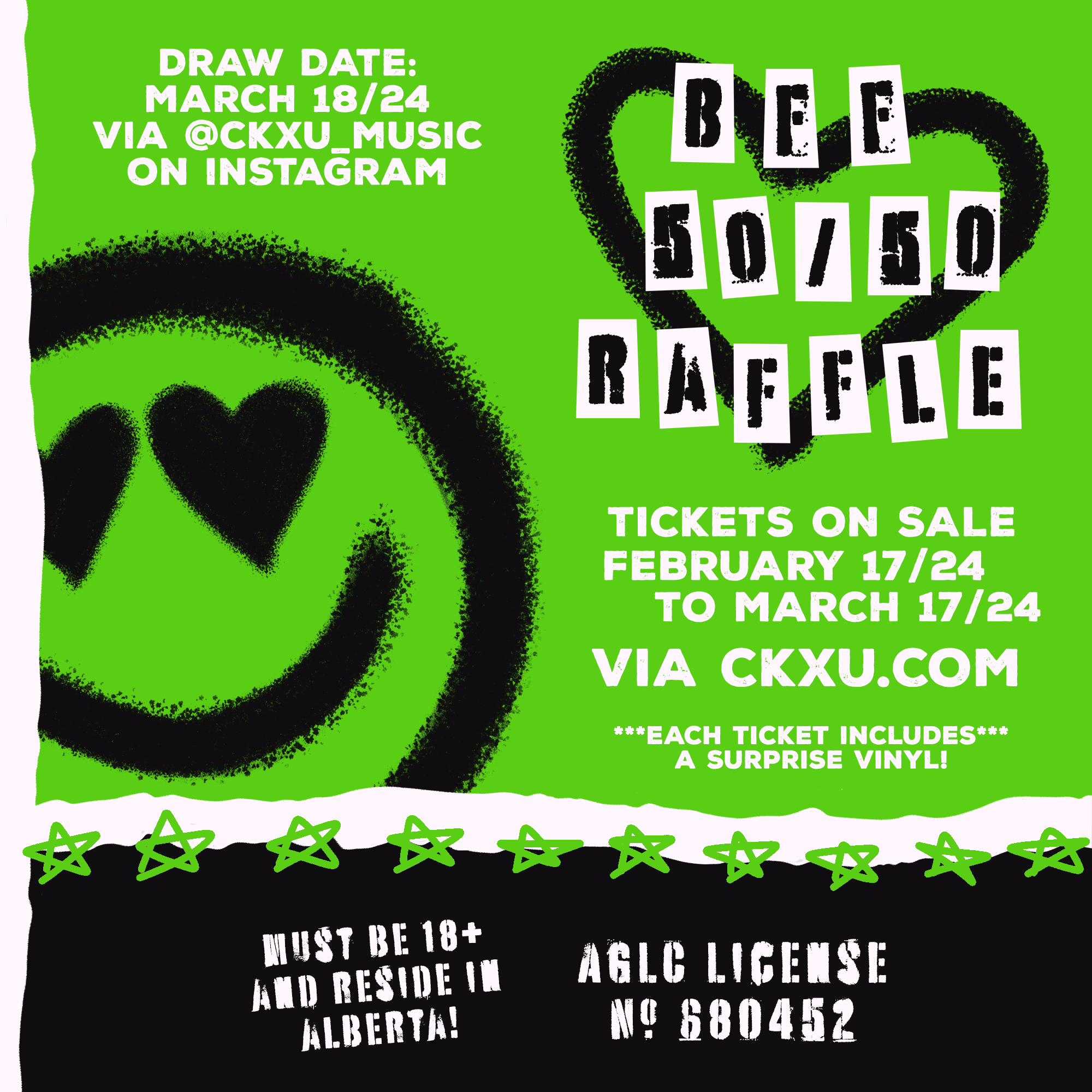 CKXU's BFF 50/50 Raffle! - CKXU 88.3 FM